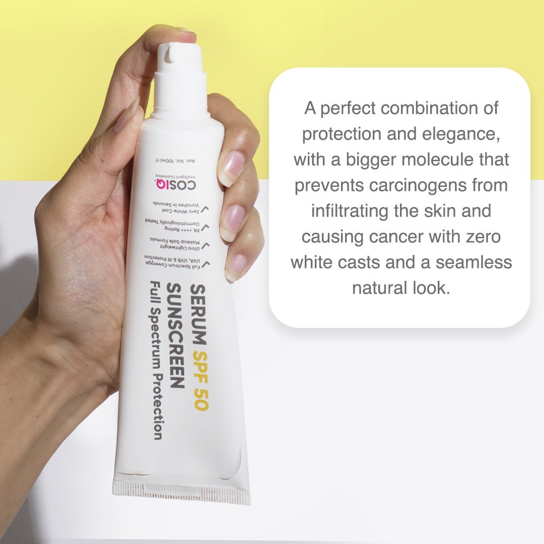 Serum Spf 50 - Buy Sunscreen Serum For Face Online – CosIQ